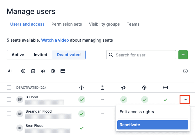 How can I deactivate or reactivate a user? - Knowledge Base | Pipedrive